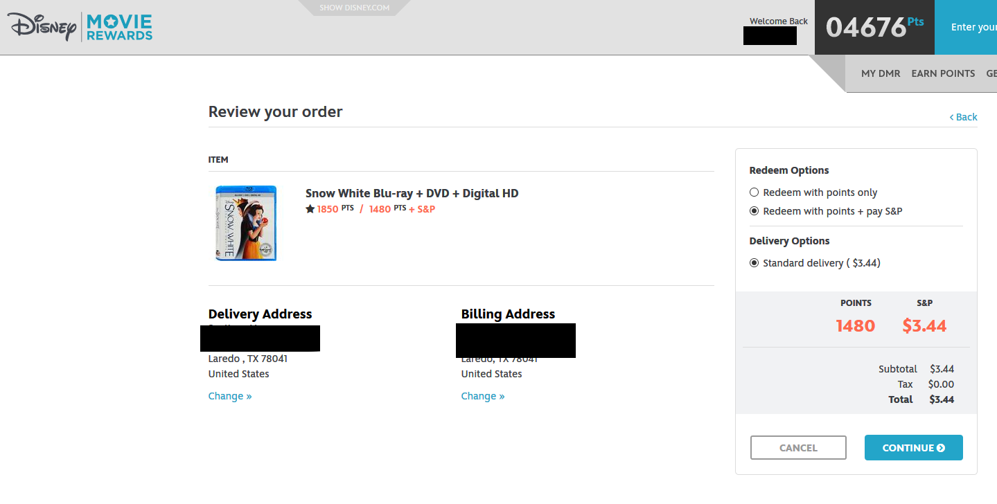 Canjear los códigos Disney Movie Rewards desde México