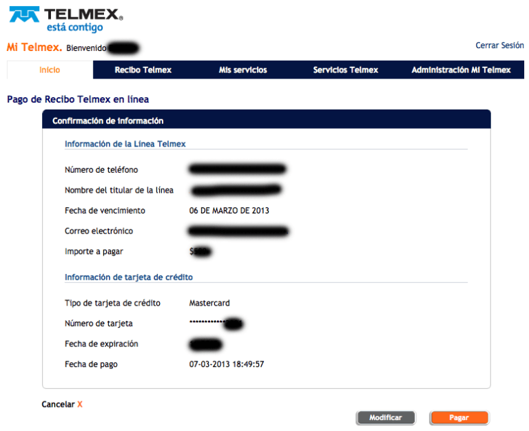 ¿Cómo pagar el recibo de Telmex por internet?